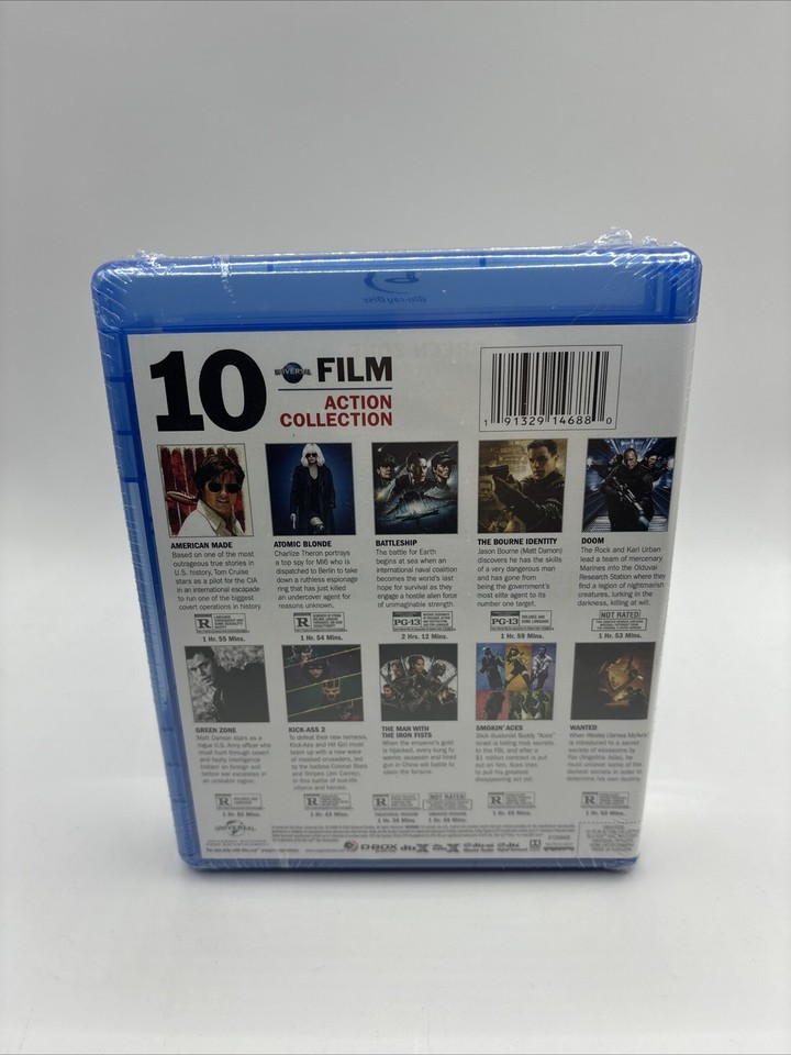 Universal 10-Film Action Collection Blu-ray Tom Cruise Charlize Theron ...