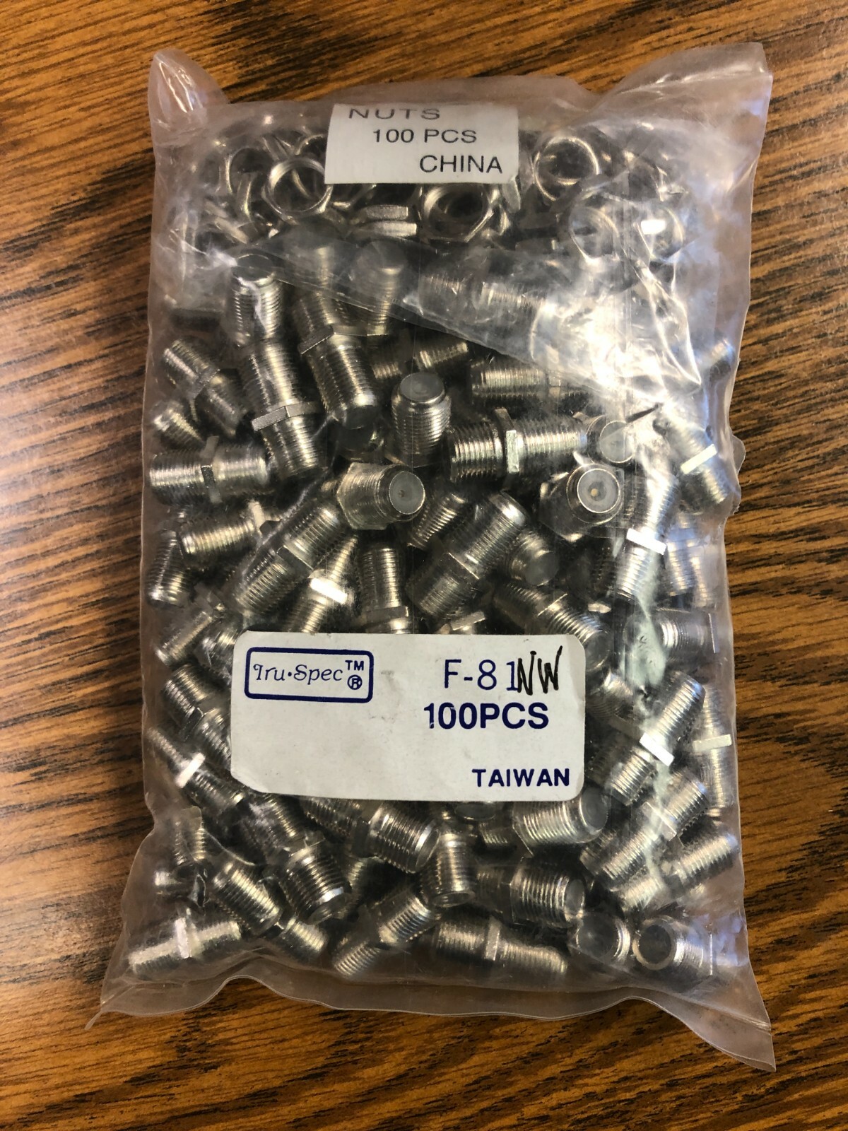 Tru Spec F-81 F81 Barrel Splice Connectors Lot of 100 | eBay