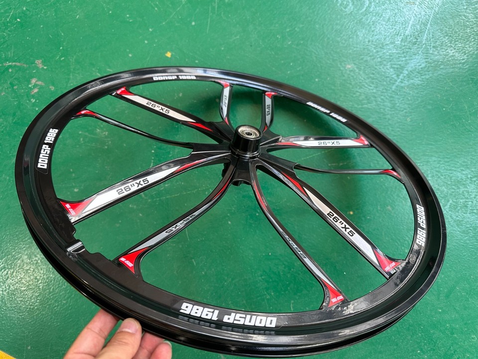 10 Spokes 26" Bike Mag Wheel Set 100*135mm, 22T Freewheel & 36T ...