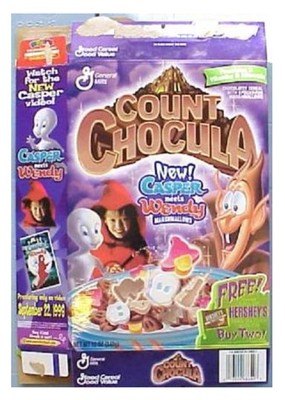 1998 Count Chocula Cereal Foil Box ab324 | eBay