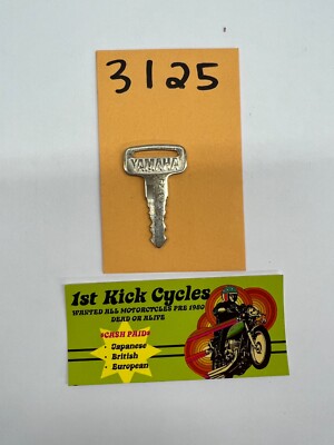 NOS YAMAHA MOTORCYCLE KEY GENUINE JAPAN ORIGINAL OEM PRE CUT # 3125 | eBay