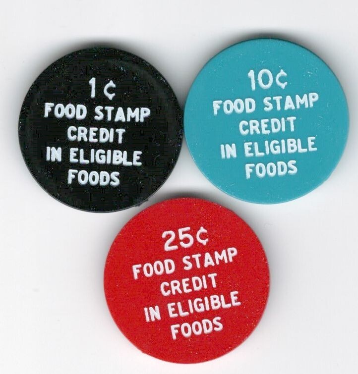Aquarian Age Natural Foods LOMPOC, CA--Set Of 3 Food Stamp Tokens ...