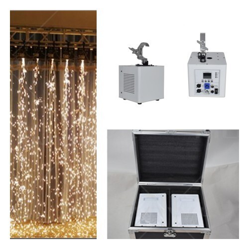2pc White Waterfall Cold Spark Machine Fountain 600W Sparkler DMX ...