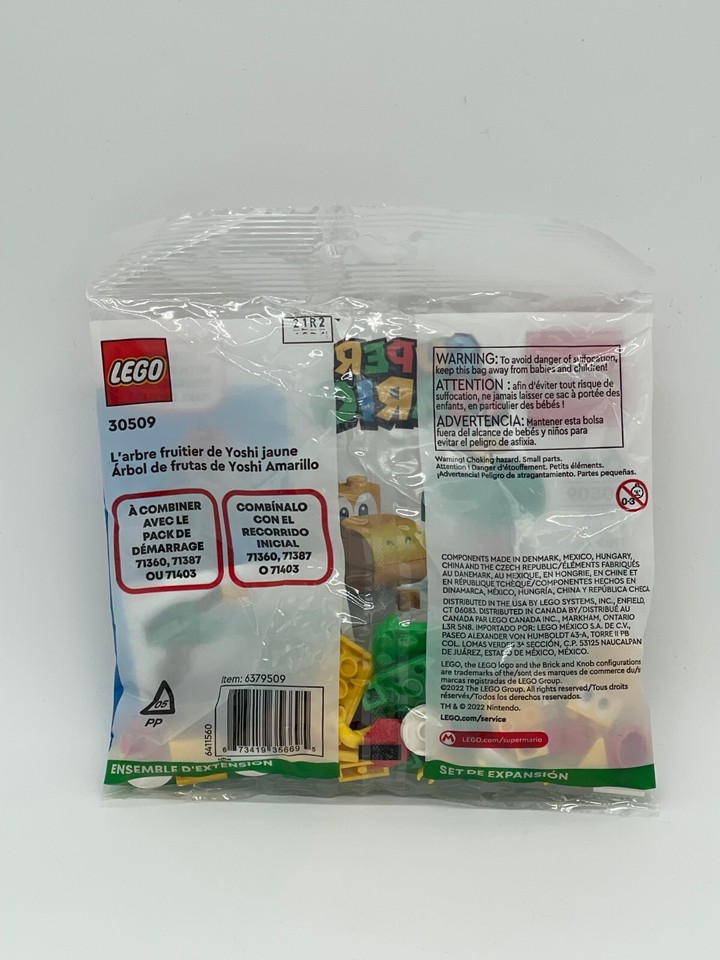Lego 30509 Super Mario Yellow Yoshi's Fruit Tree Buildable Game 46 Pcs ...