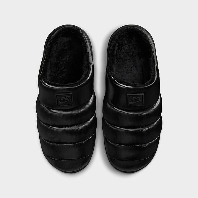 NEW Women's Size 6 Nike Burrow SE Triple Black Slides Sandals Slip On ...