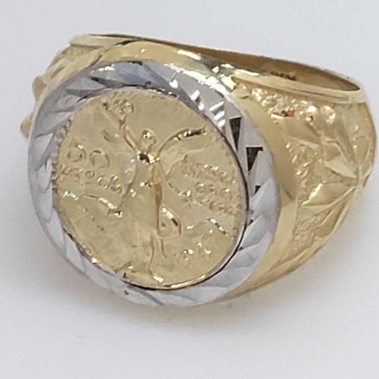 solid 14k Gold 50 Pesos Coin Centenario Ring Size 8 9 10 11 12 | eBay