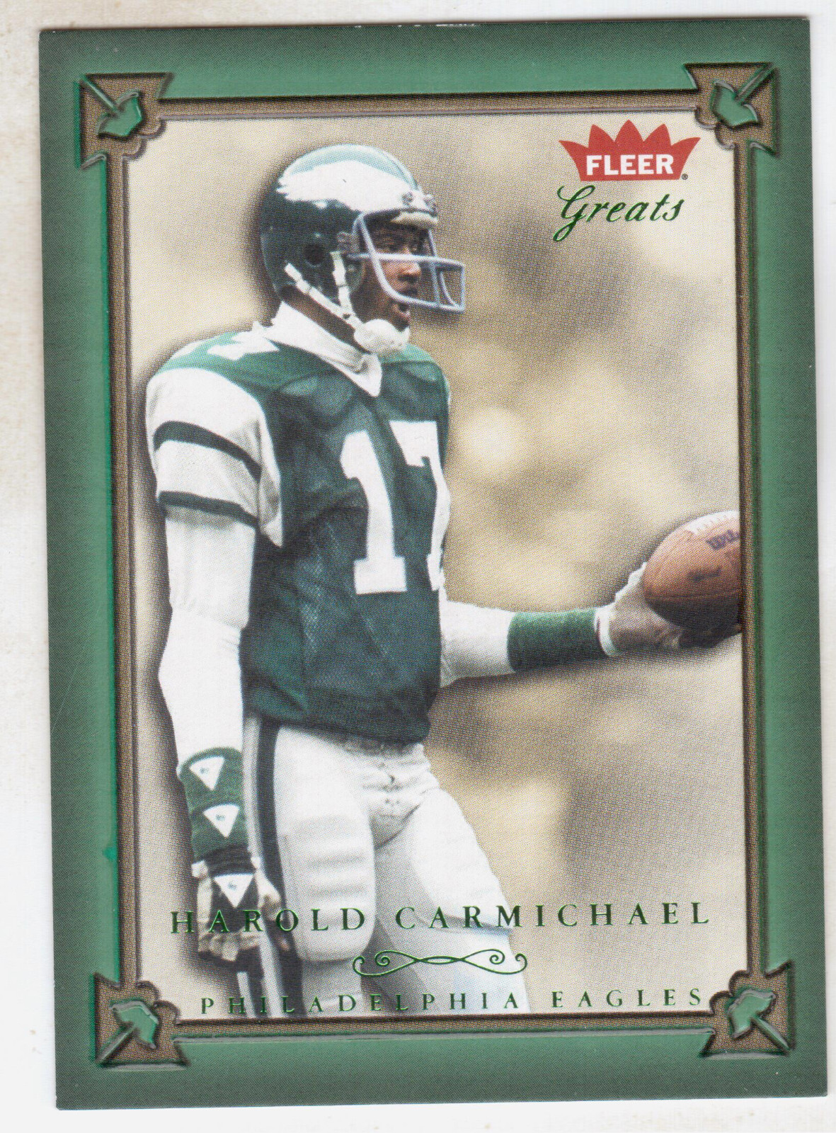 2004 FLEER GREATS OF THE GAME #67 HAROLD CARMICHAEL GREEN #/500 | eBay