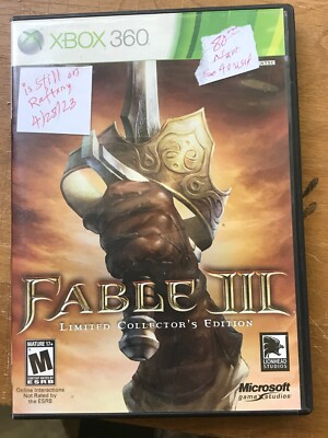 Fable III -- Limited Collector's Edition (Microsoft Xbox 360, 2010 ...