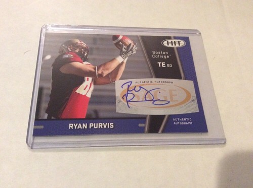 Ryan Purvis 2009 SAGE HIT Autographs Silver #40 | eBay