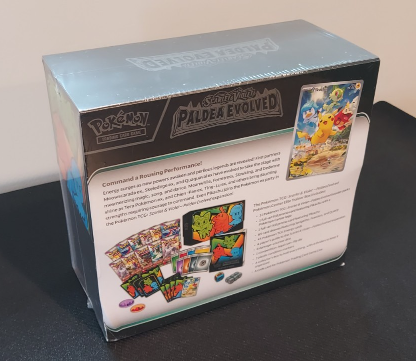 Paldea Evolved - Pokemon Center Exclusive ETB Elite Trainer Box Sealed ...