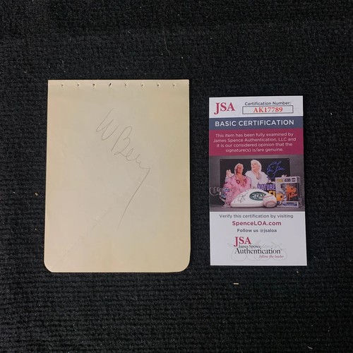 Movie Legend Wallace Beery Autograph Book Page Signature Dual ...