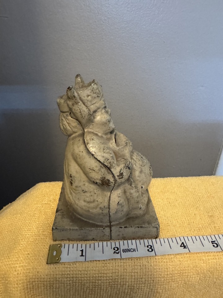 Vintage Cast Iron KING MIDAS Coin Bank – Mascot Still Bank GOLD Bag ...