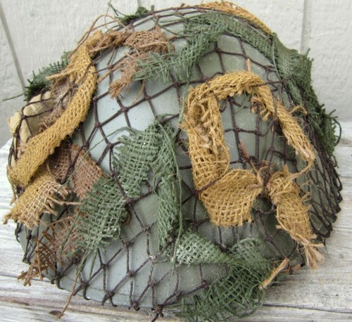 6 feet each of 3 Green colors of WWII US Army 2" Burlap Scrim (1 Color ...