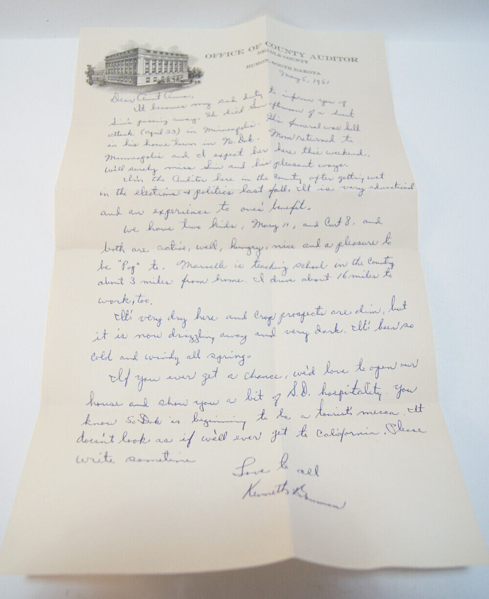 Office of County Auditor Beadle County Huron South Dakota Letter ...