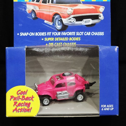 Johnny Lightning VW Baja Bug Beetle ThunderJets HO Slot Car Body Pull ...