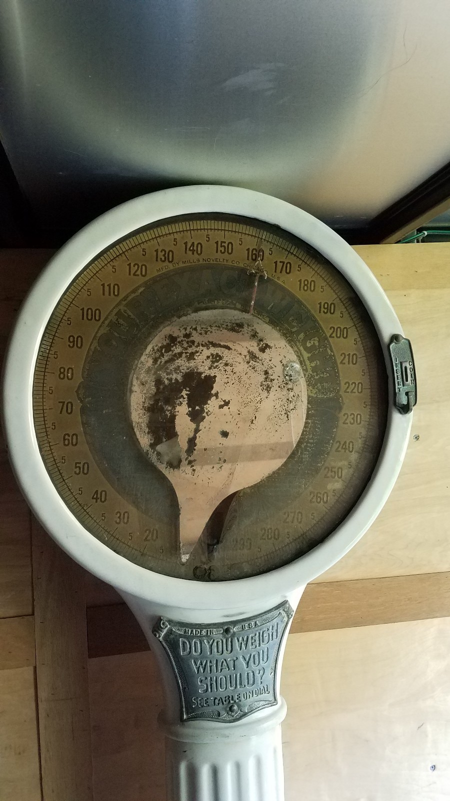 Mills Novelty Co Lollipop Scale Coin Operated Porcelain Cast Iron ...