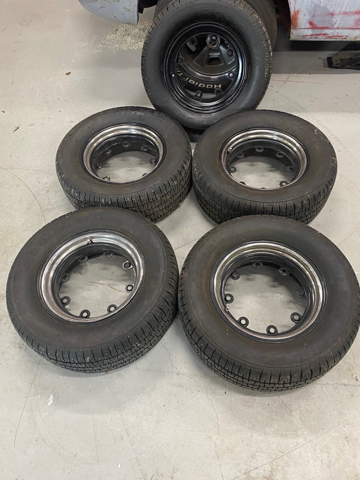 (5) Pontiac 8 Lug Rims and Tires | eBay
