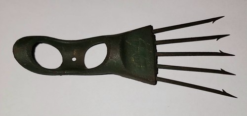 Vintage 5 Tine Fish Frog Gig Gaff Head Trident Spear | eBay