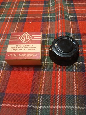 (1) One GENERAL RADIO KNSP-10 BAKELITE CONTROL KNOB VINTAGE With Original Box | eBay