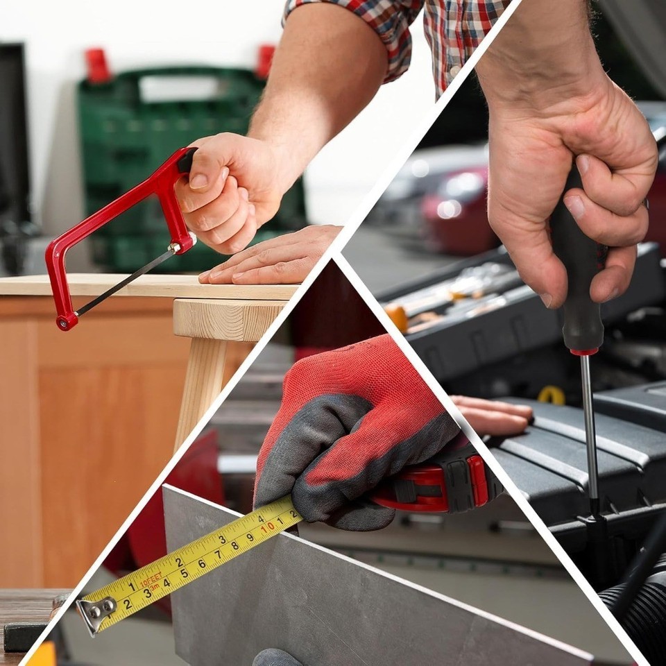 198 Piece Home tool set FOR AUCTION with Storage Case, Portable Hand ...