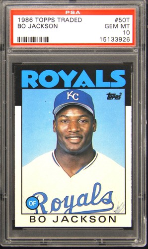 1986 Topps Traded #50T Bo Jackson PSA 10 Gem Mint | eBay