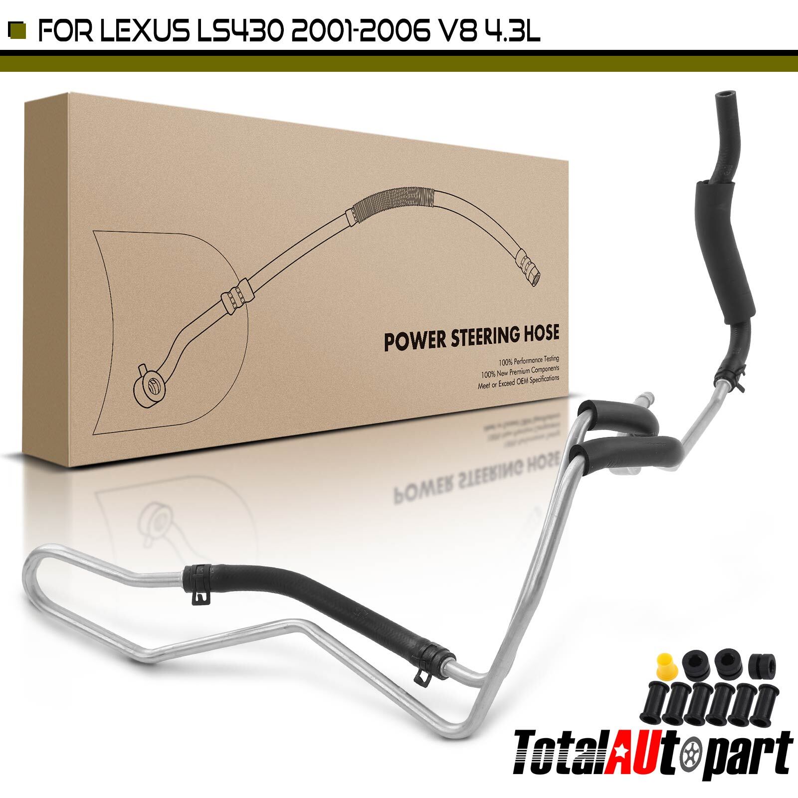 Power Steering Return Line Hose Assembly for Lexus LS430 2001-2006 4.3L ...