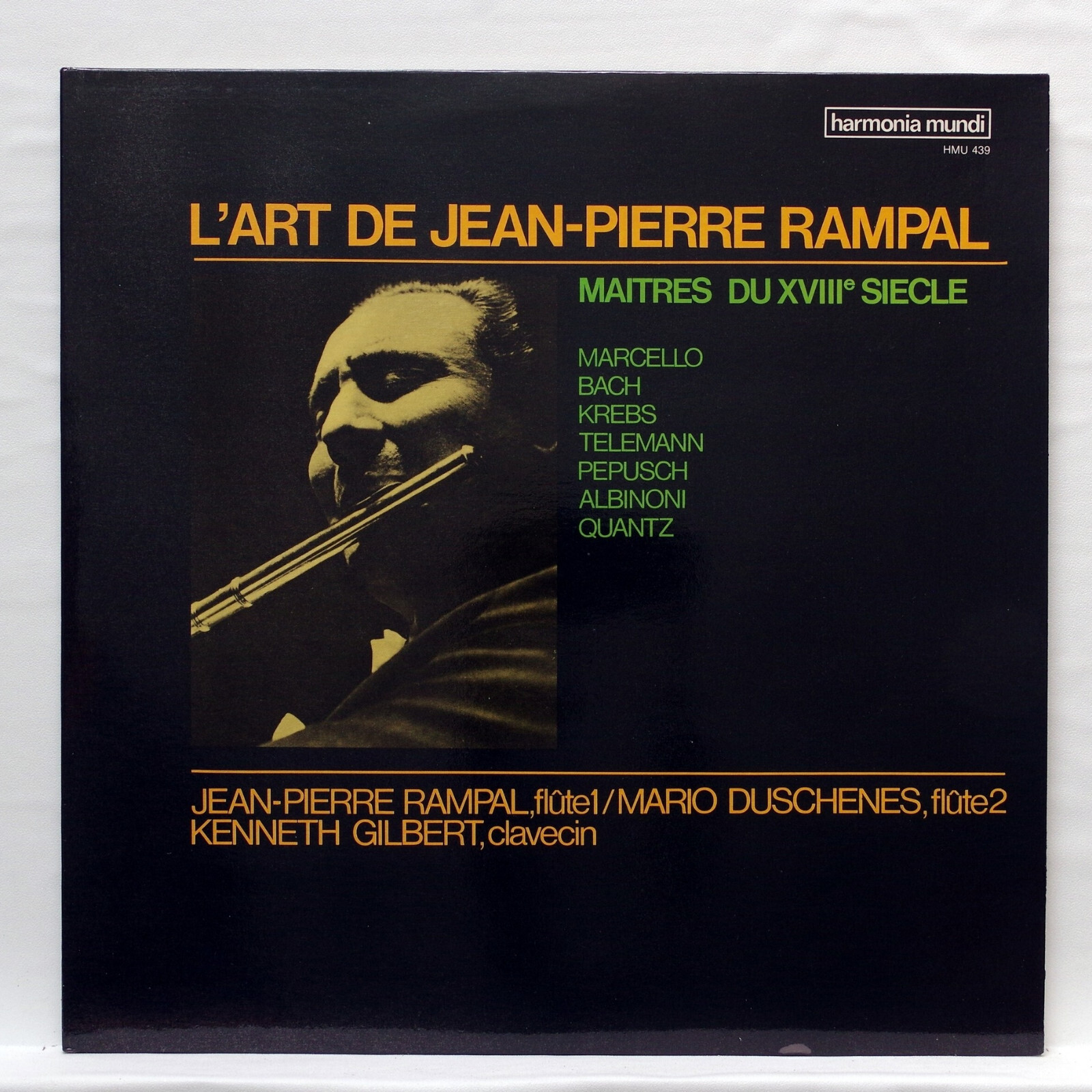 THE art of JEAN-PIERRE RAMPAL masters of 18th cent. HARMONIA MUNDI LP ...