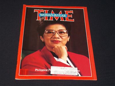 1987 JANUARY 5 TIME MAGAZINE - PHILIPPINE'S CORAZON AQUINO FRONT COVER ...