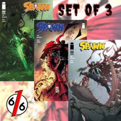 🔥💀⛓ SPAWN #314 SET OF 3 Cvr A Mattina Cvr B Capullo McFarlane Cvr C Revolver | eBay