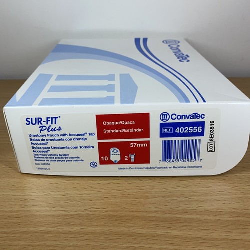 ConvaTec Sur-Fit Plus Urostomy Pouch with Accuseal Tap 57mm, 402556, 10 ...