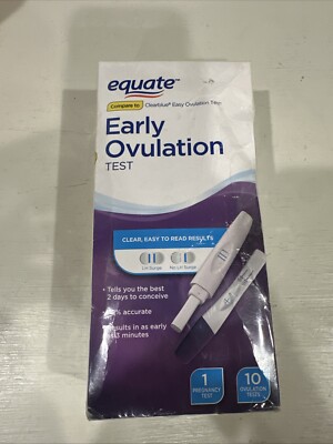 Equate Early Ovulation Test 1 Pregnancy 10 Ovulation Tests Exp 6/2026 ...