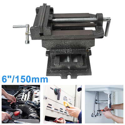 Cross Machine Vise for Pillar Drill Press / Hand Clamp Cast Iron Vice ...