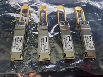 Lot of 4 Dell 7TCDN 07TCDN AFBR-79EIDZ-FT1 QSFP+ 40GbE SR4 XCVR ...
