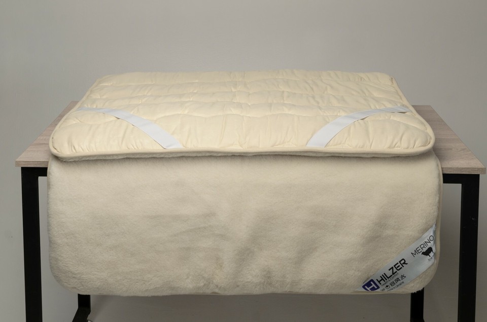 Organic Merino Wool Mattress Topper, Woolmark/eco friend white soft ...