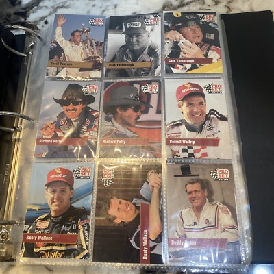 Binder LOT 1991 Pro Set Racing Cards - See Photos 175+ Cards Nascar | eBay