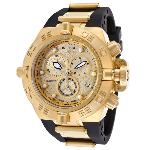 Invicta 16144 Subaqua Noma IV Chronograph Gold Dial Steel ...