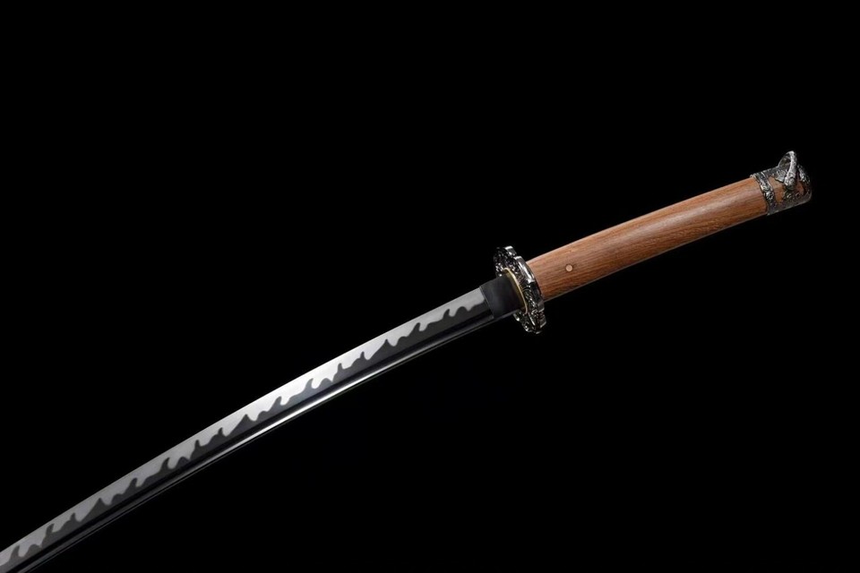 Handmade 1095 steel Japanese Samurai Tachi Sword Full Tang Hualee Saya ...
