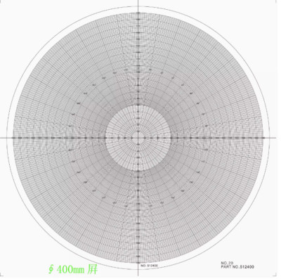 Optical Comparator Chart For Profile Projector Overlay Chart 512400 NO ...