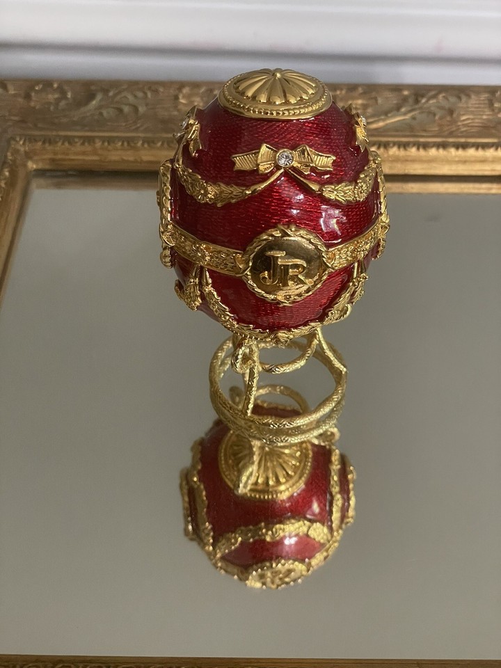 Joan Rivers Imperial Treasures Faberge Collectable Vintage Egg Red/Gold ...