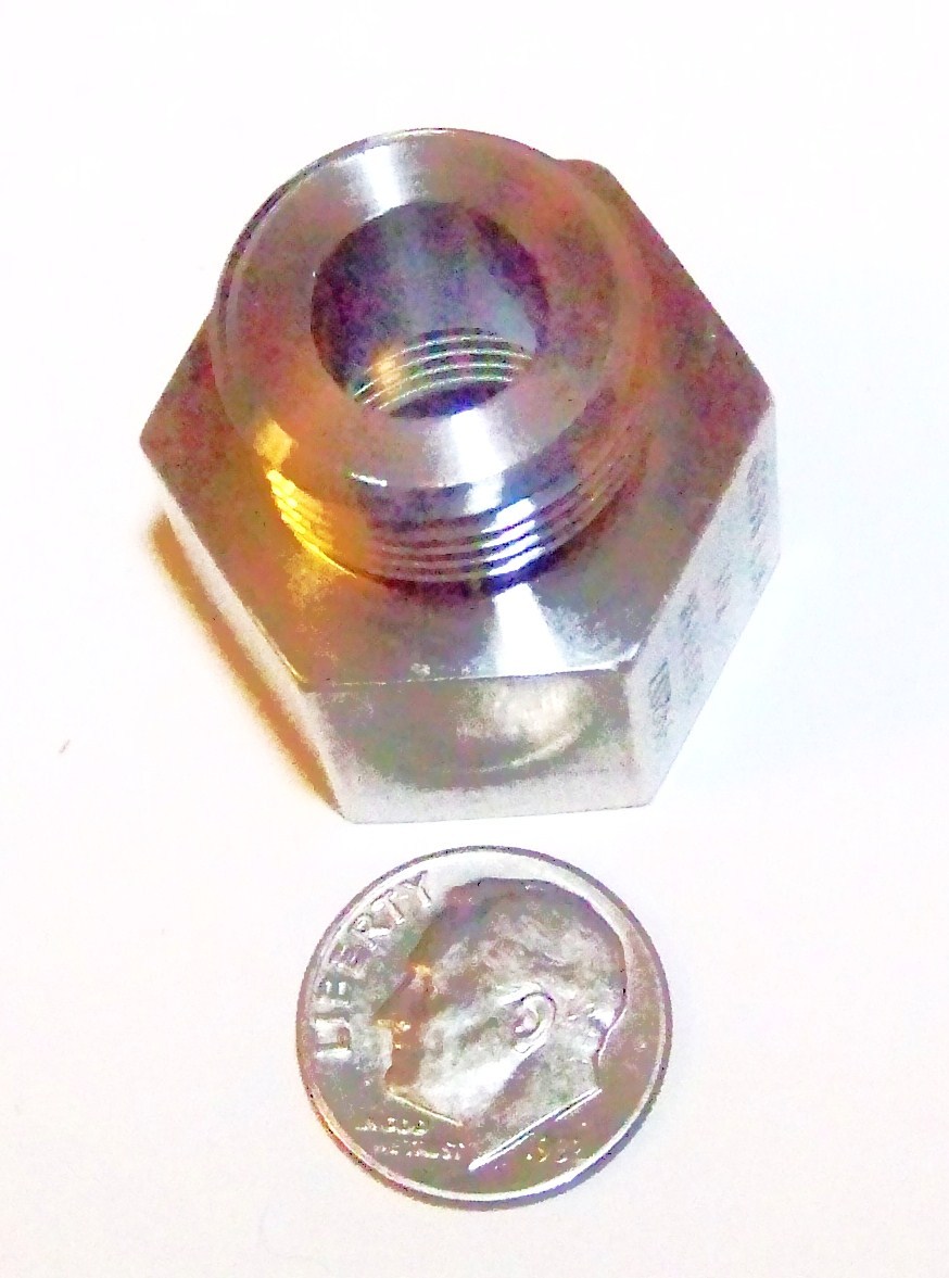 PARKER NICHOLS AIRCRAFT STAINLESS ADAPTER FITTING 8-AN FEMALE 3/4-16 M ...