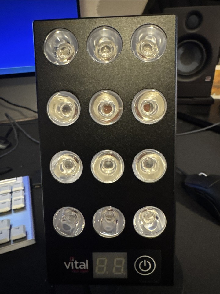 Vital Red Light Pro LED Therapy Device Red and Near-Infrared with Case & Stand | eBay