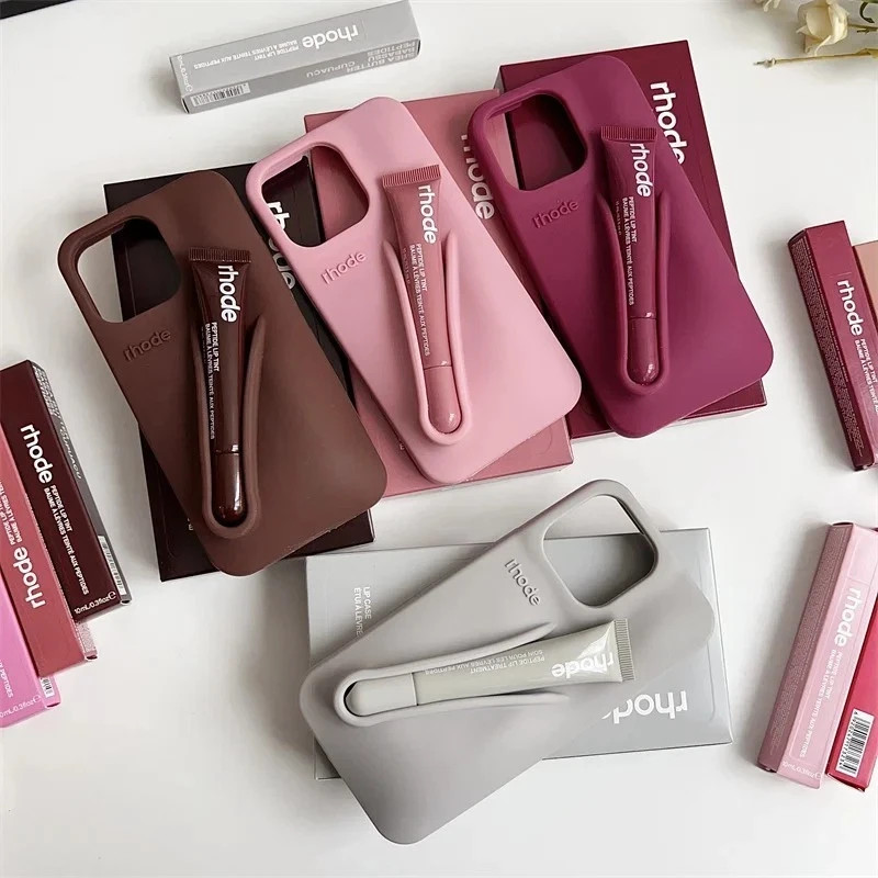 Rhode Lip Tint Phone Cases WITH Lipgloss Set IPhone 17 16 15 14 13 12 ...