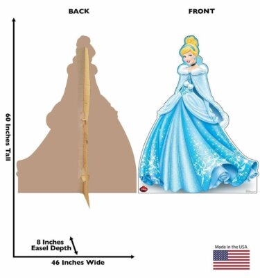 CINDERELLA Life-Size Cardboard Cutout Standup Standee HOLIDAY EDITION ...