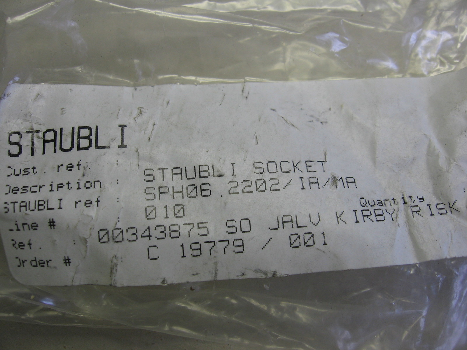 Staubli Socket SPH06 2202/IA/MA Quick Connect Coupling | eBay