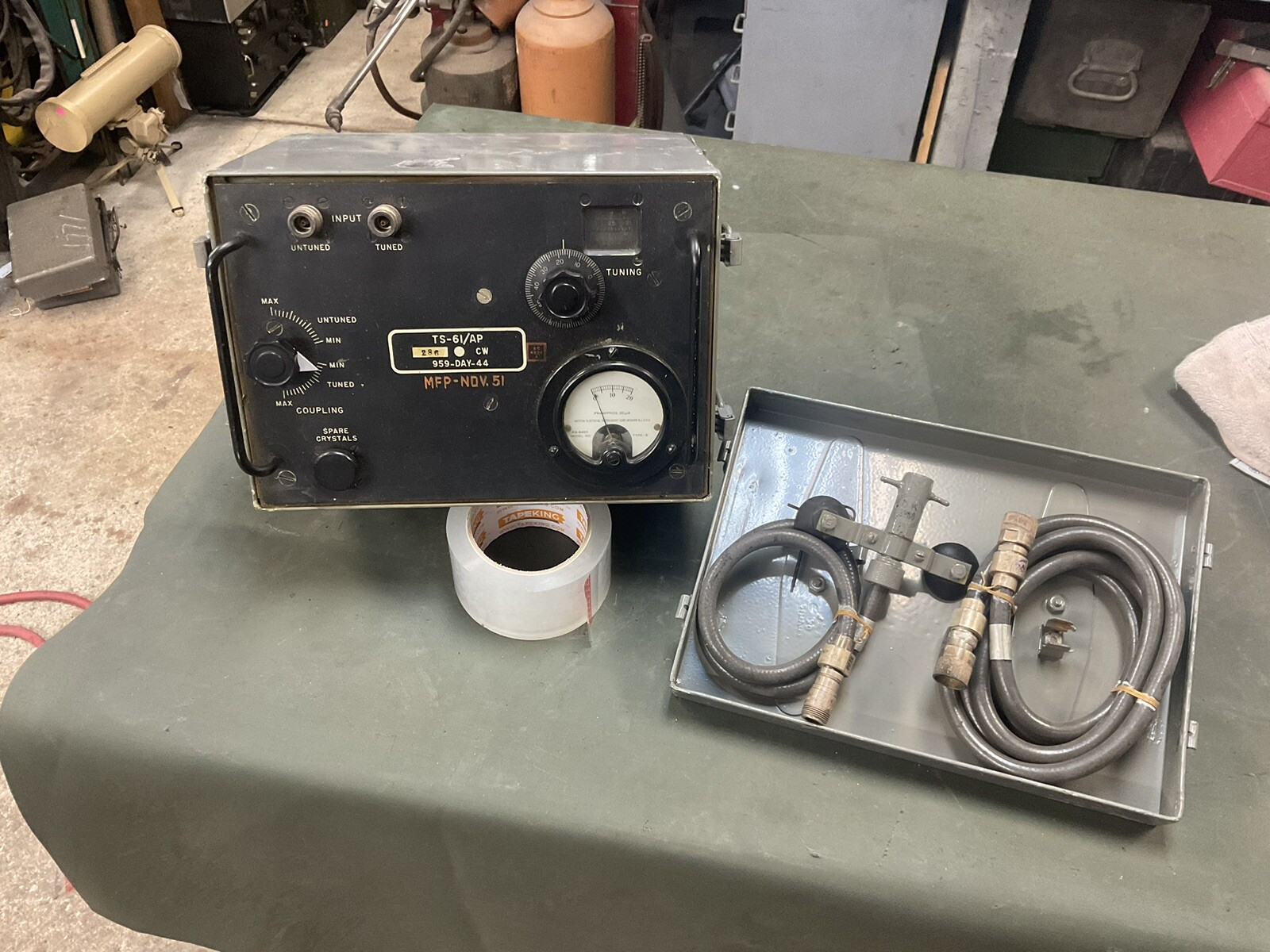 Military Radio Signal Corps Ts-61/ap Test Set With Cables | eBay