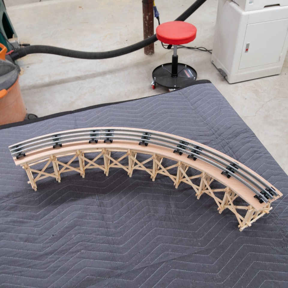 O Gauge Curved Bridge Fully Assembled For Lionel Or Menards O42 Curve ...