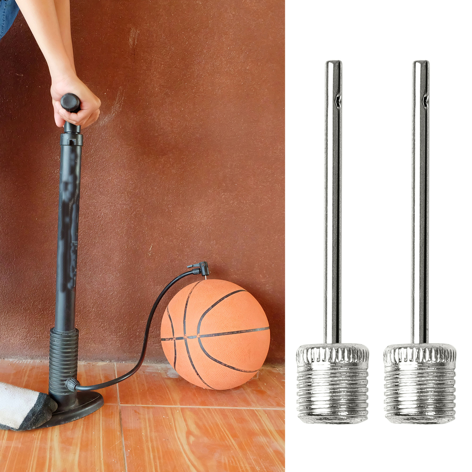 20PCS Stainless Steel Ball Inflation Needles - Inflating for Basketball ...