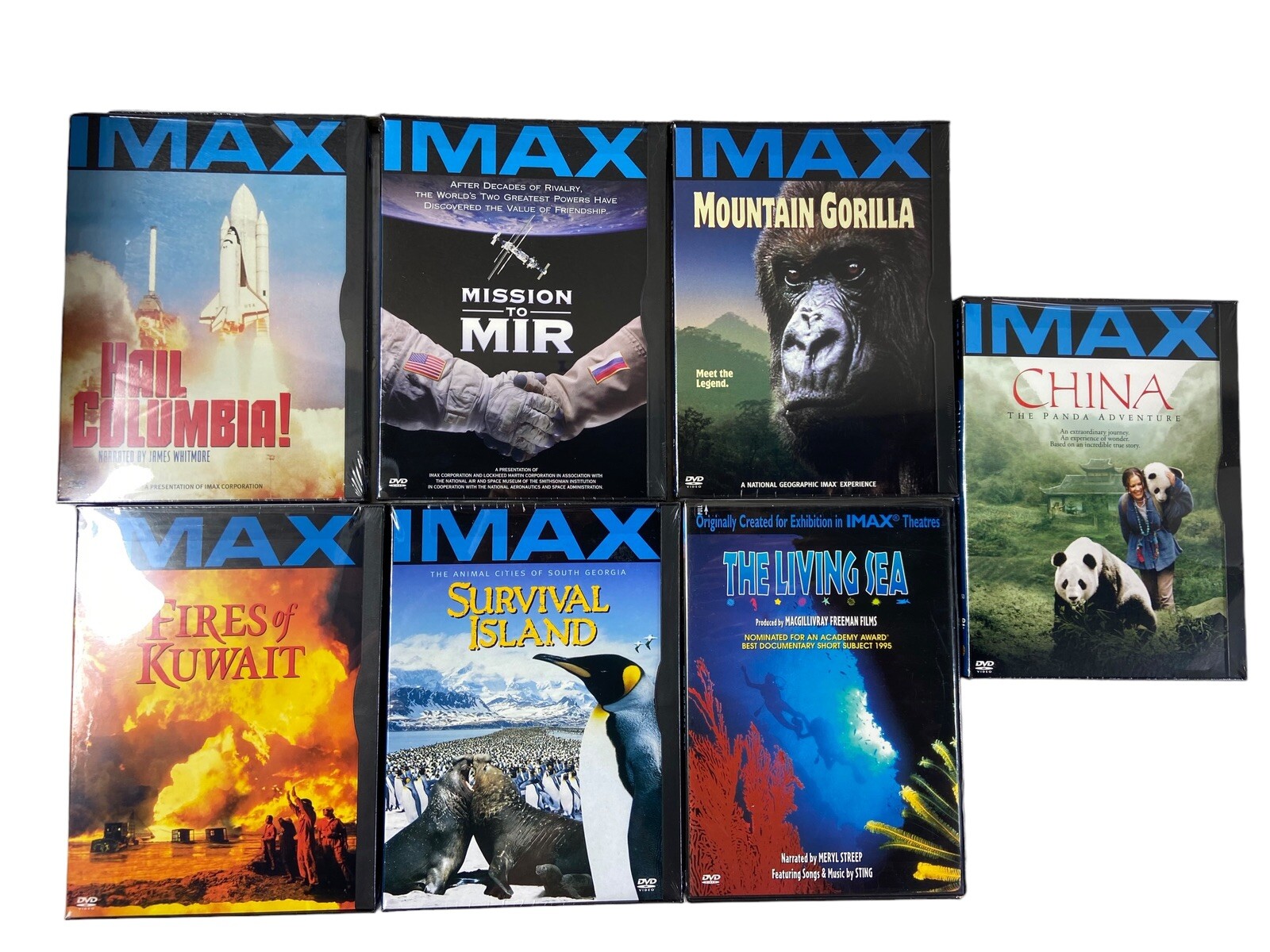IMAX Movie Lot of 7 Space, China, Ocean, Gorillas, Penguins ...
