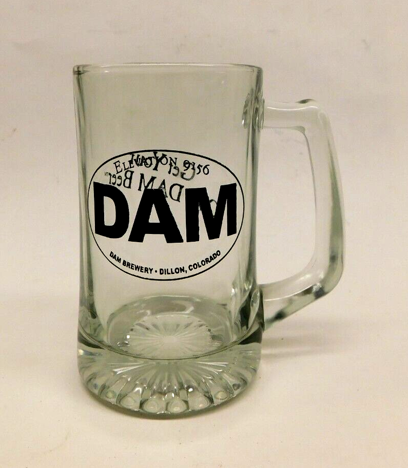 Dam Brewery Dillon Colorado Get Your Own Dam Beer Heavy Glass Stein Mug ...