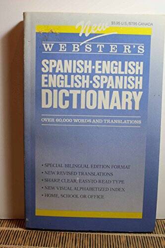 New Webster's Spanish-English, English-Spanish Dictionary - Paperback - GOOD 9780938261094| eBay